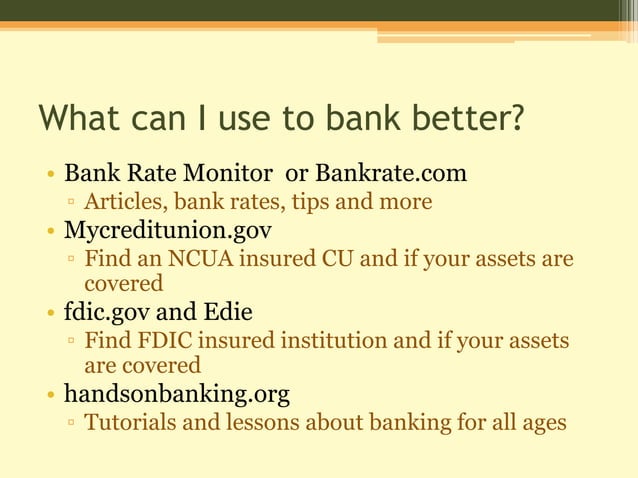Banking basics 34-slides | PDF