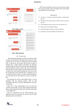 Banking botreport | PDF | Databases | Computer Software and Applications