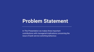 Banking case study | PPTX