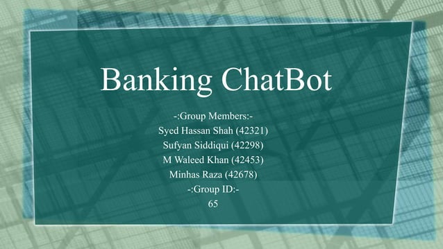 Banking Chatbot | PPTX | Web Development | Internet