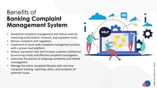 Resolve with Precision: Banking Complaint Management System for ...