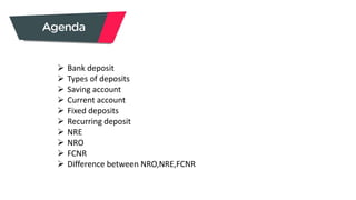 Banking deposits | PPTX