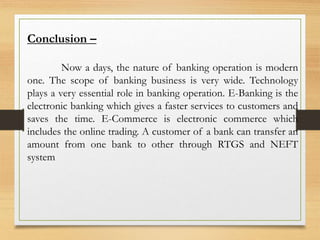 Introduction To Banking Operations | PPTX