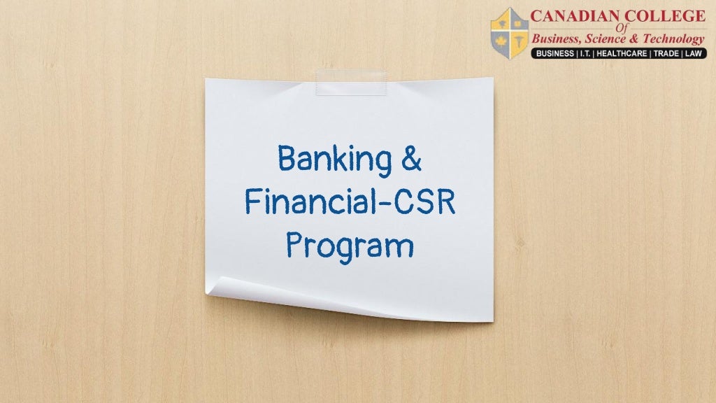 Banking & Financial-CSR Program | CCBST