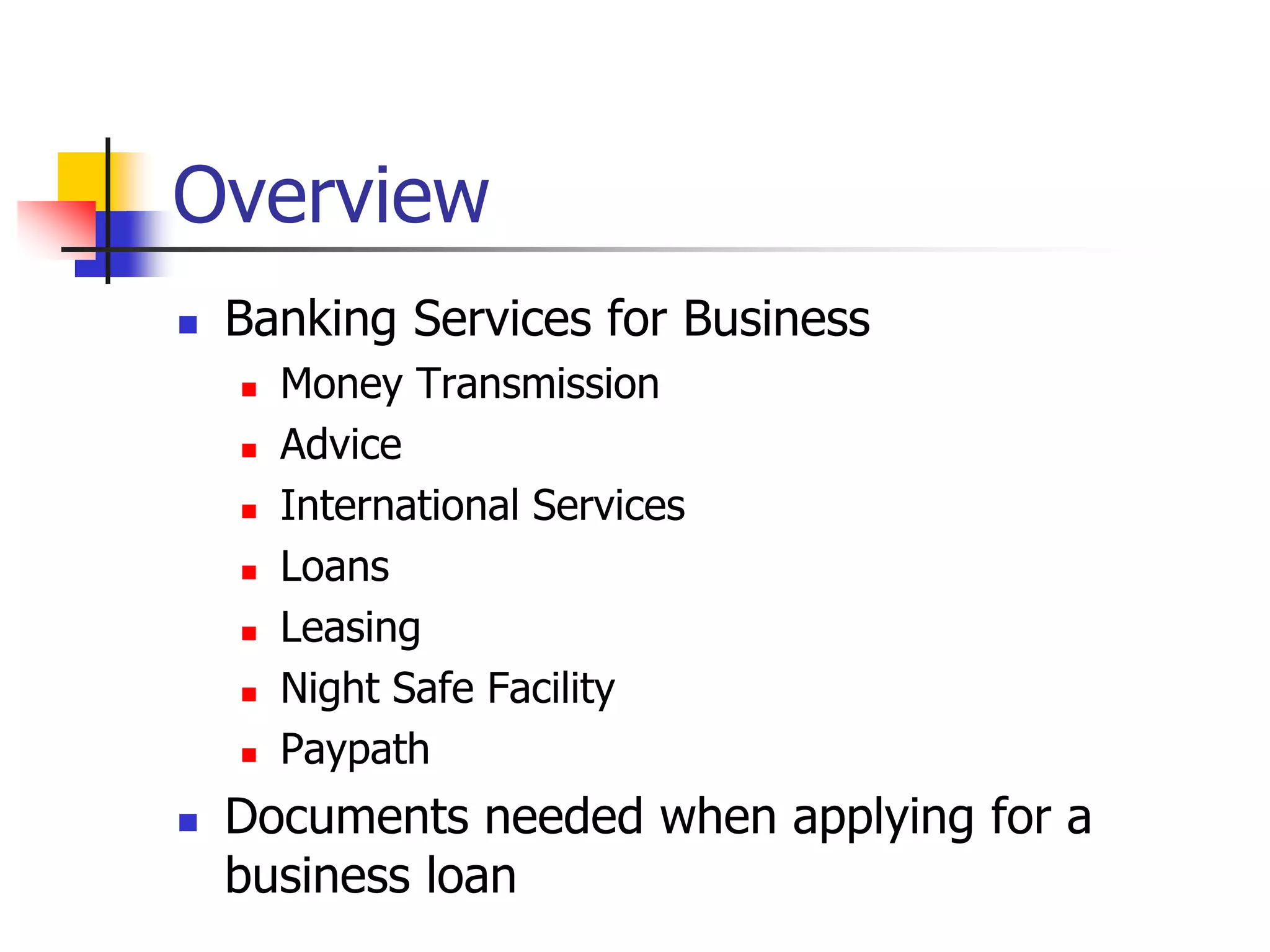Banking for Business.ppt