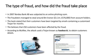 Banking Frauds - An analysis of Banking Frauds, causes and possible ...