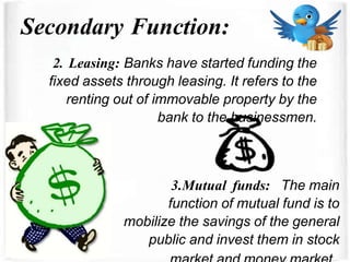 Major functions performed by all the banks | PPT