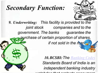 Major functions performed by all the banks | PPTX