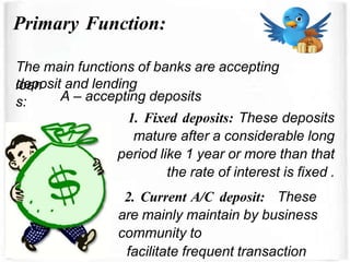 Major functions performed by all the banks | PPT