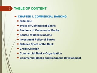 CHAPTER 1. THE COMMERCIAL BANKING IN INDIA | PPTX