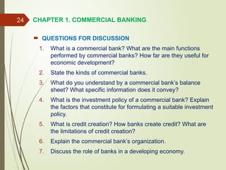 CHAPTER 1. THE COMMERCIAL BANKING IN INDIA | PPTX