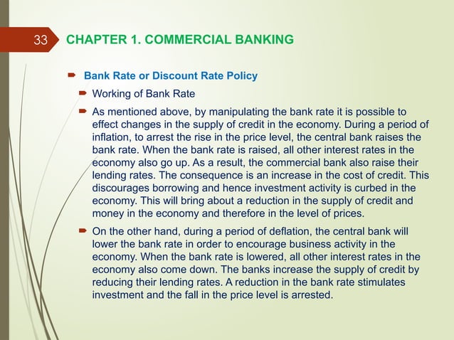 CHAPTER 1. THE COMMERCIAL BANKING IN INDIA | PPTX | Business Banking ...