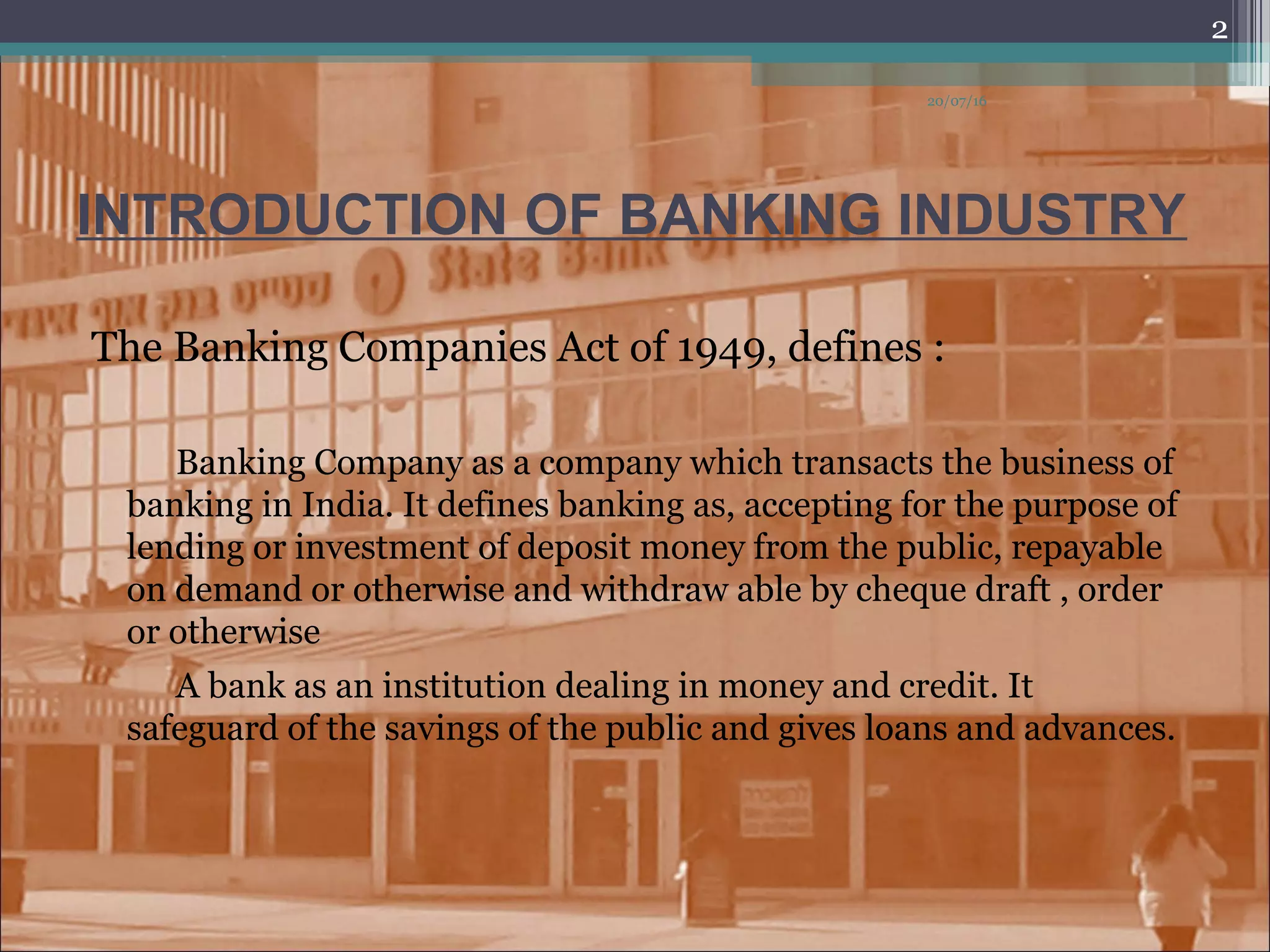 Banking industry | PPT