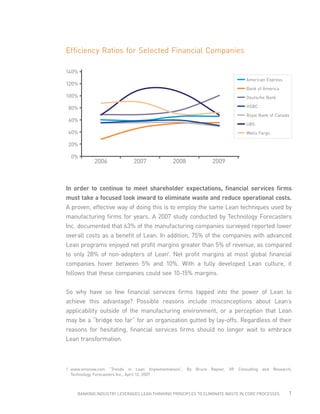 Banking Industry Leverages Lean | PDF