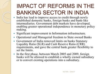 Banking industry reforms in india | PPTX