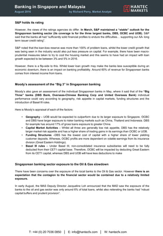 Banking in Singapore and Malaysia | PDF