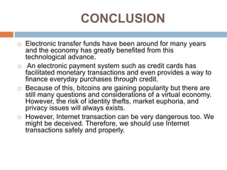 MECHANISM OF ELECTRONIC FUND TRANSFERS : LEGAL FRAMEWORK AND WORKING ...