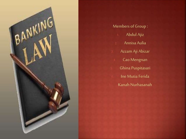 Banking law | PPT