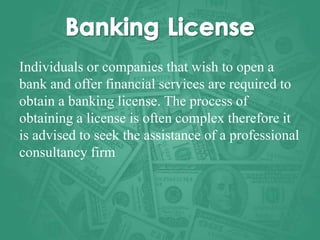 Banking license and payment banks | PPTX