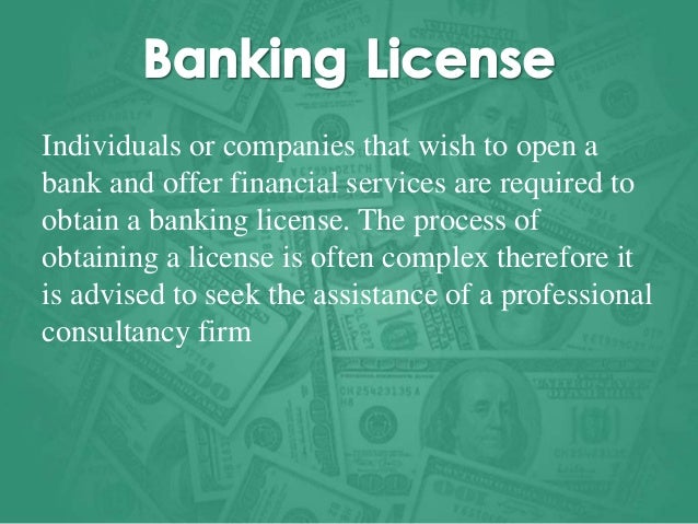 Banking license and payment banks