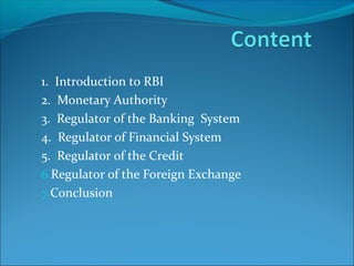 Rule of RBI in Foreign Exchange market / management | PPT