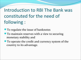 Rule of RBI in Foreign Exchange market / management | PPT