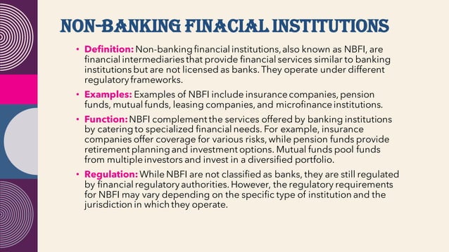 Banking & Non Banking Financial Institution .pdf | Financial Regulation | Economy