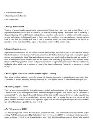 Banking notes | DOCX