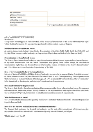 Banking notes | DOCX