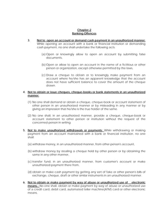 Banking offence and punishment act | PDF