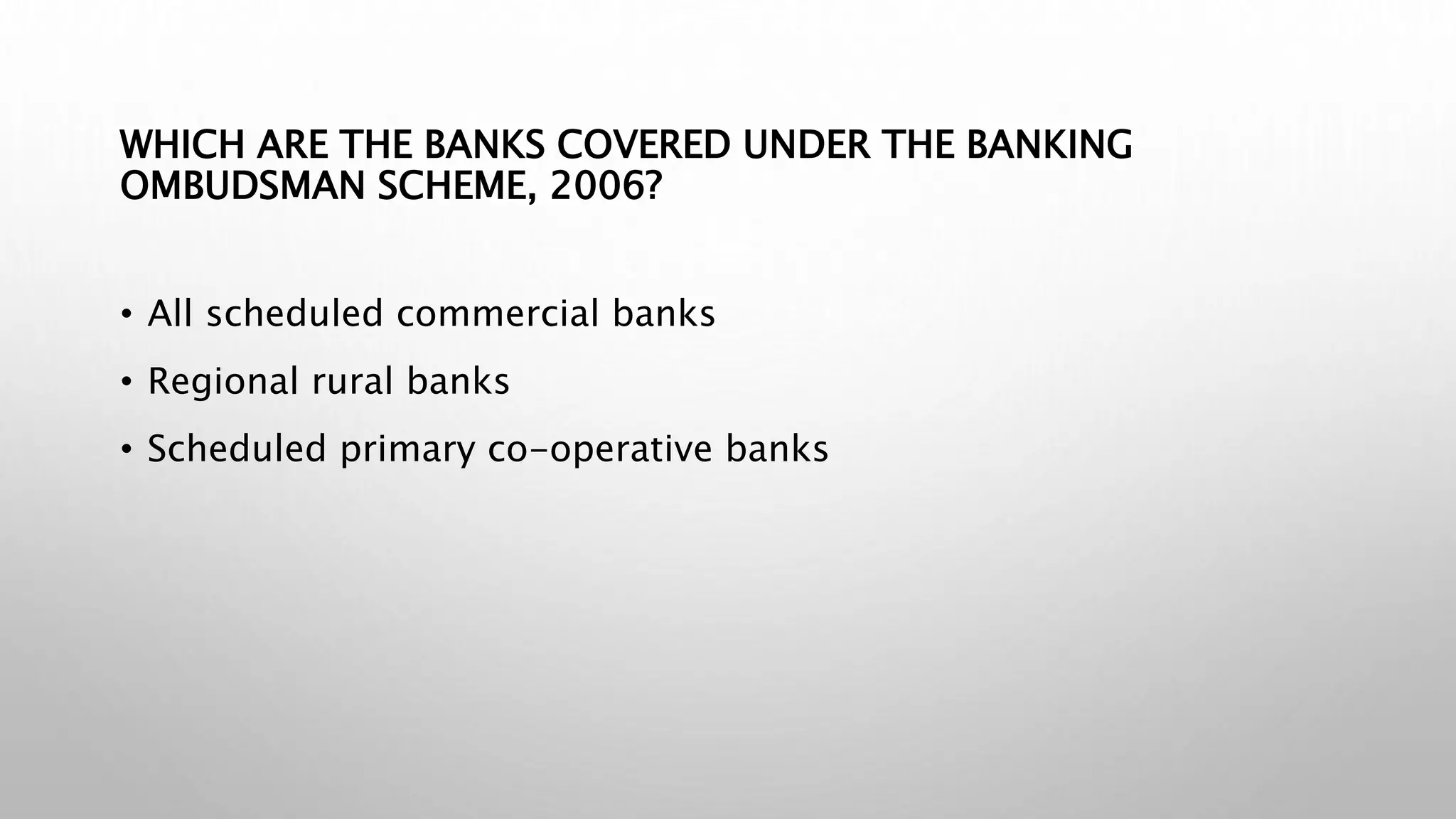 Banking Ombudsman | PPTX