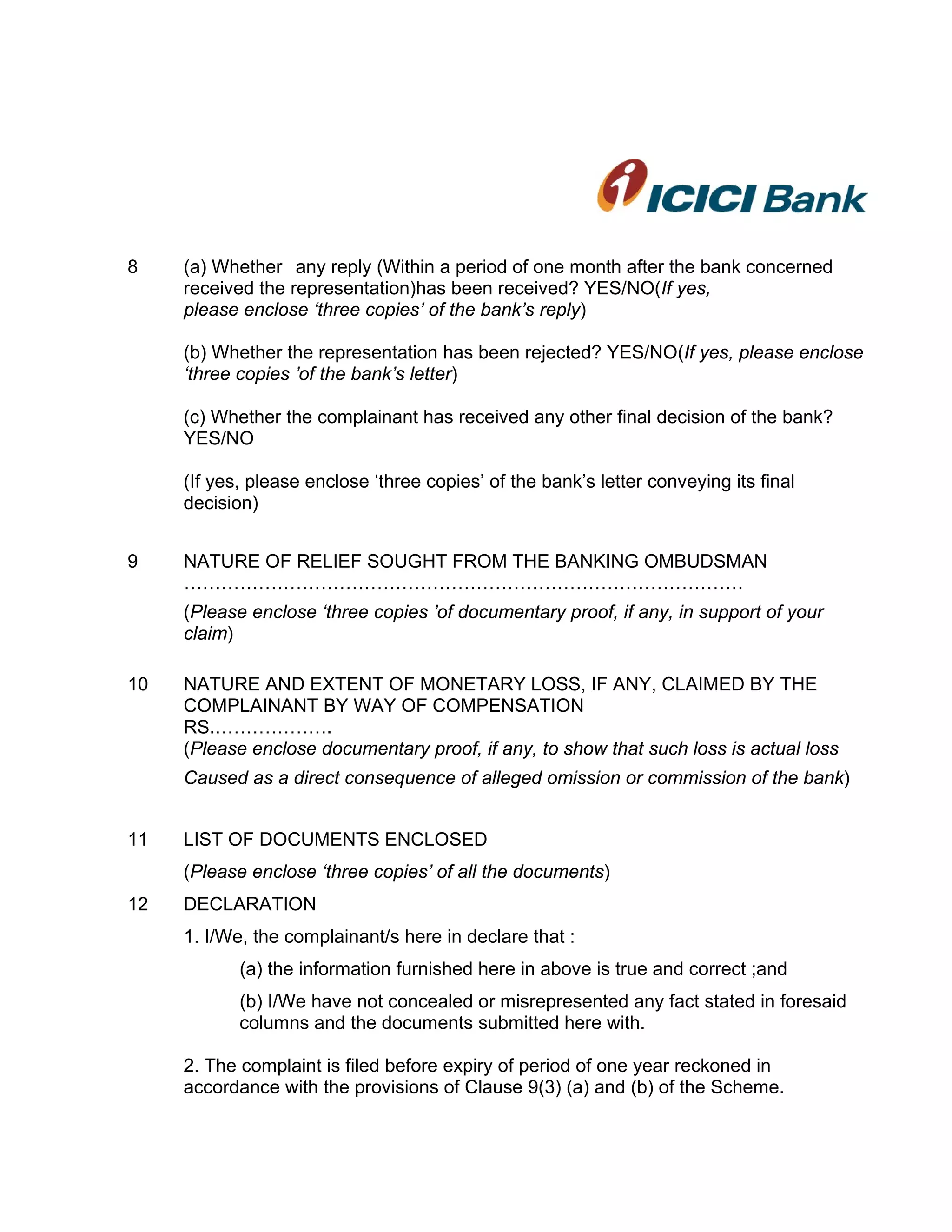 Banking Ombudsman Scheme | PDF