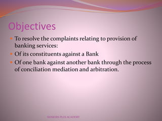Banking ombudsman scheme | PPTX