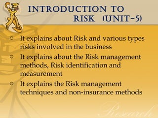 Banking operations , insurance & risk management | PPT