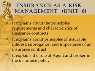 Banking operations , insurance & risk management | PPT