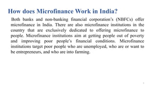 role of financial instituttion in providing microfinance | PPT