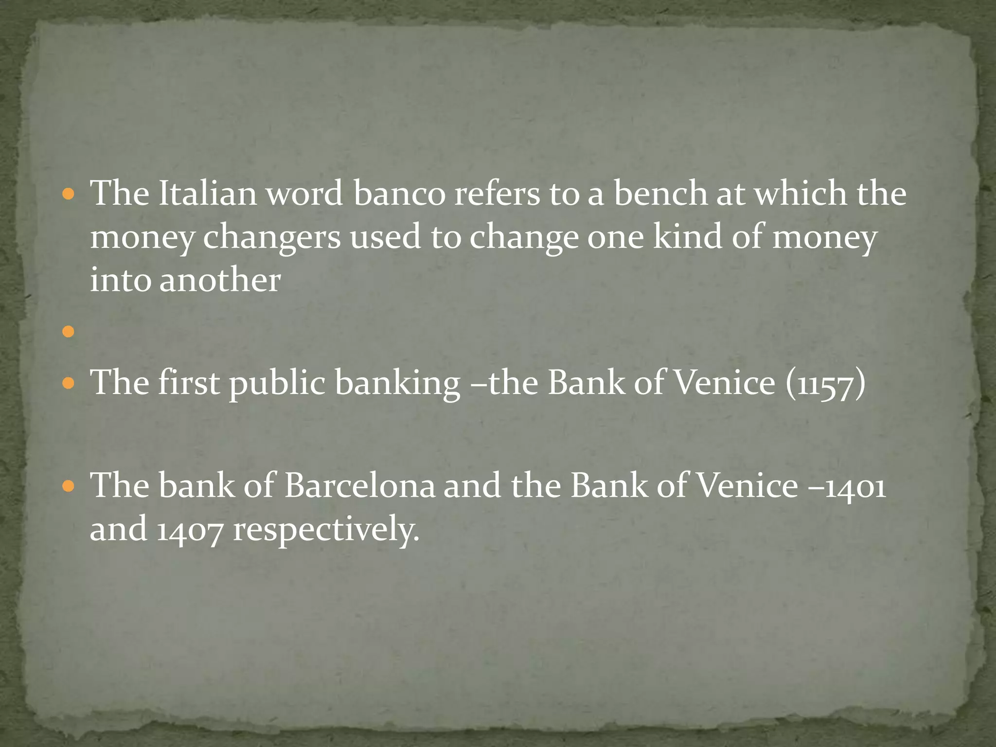 Banking ppt for 11 economics | PPTX
