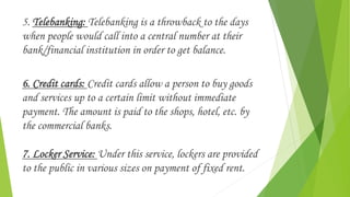 Functions of Bank | PPTX