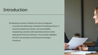 Banking Protection Act - PPT for MBA | PPTX