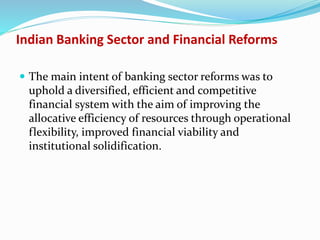 Banking reforms | PPTX | Financial Reform | Economy
