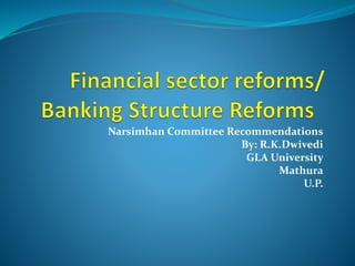 Banking reforms | PPT