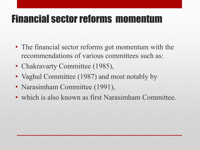 Banking reforms sd | PPT