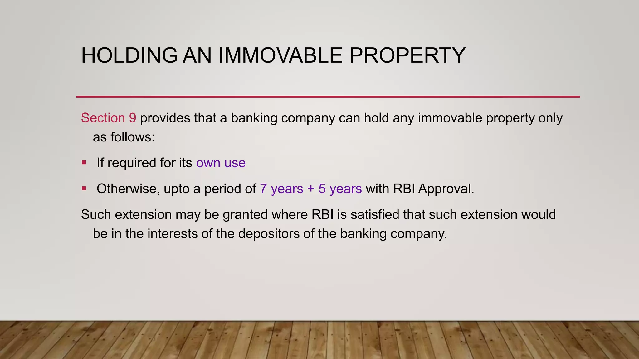 Banking Regulation Act, 1949 | PPTX