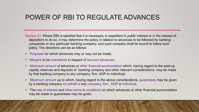 Banking Regulation Act, 1949 | PPTX | Business Banking & Finance | Business