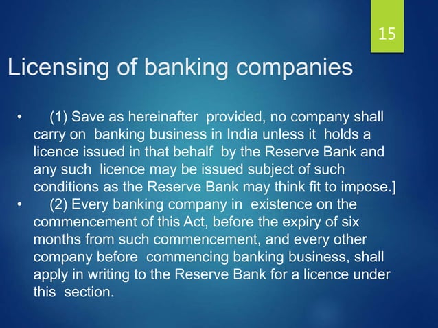 Banking regulation act,1949 | PPTX