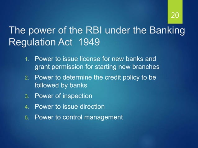 Banking regulation act,1949 | PPTX
