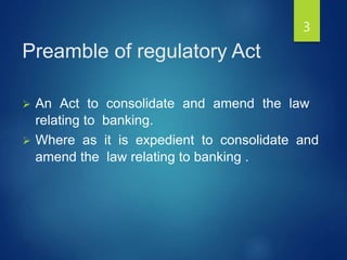 Banking regulation act,1949 | PPTX