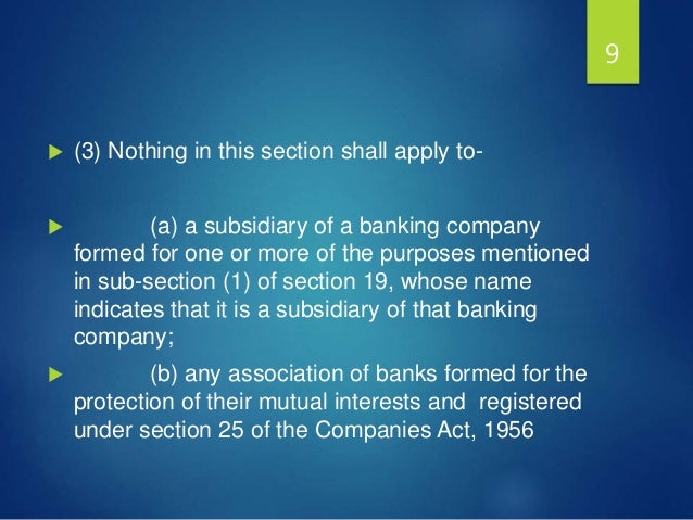 Banking regulation act,1949