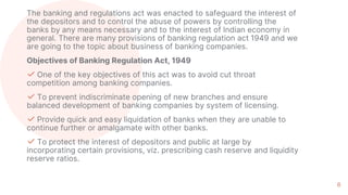 Banking Regulations Act & Negotiable Instruments Act | PPT