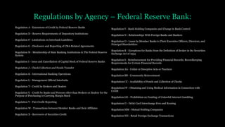 Banking regulations – risk management | PPT